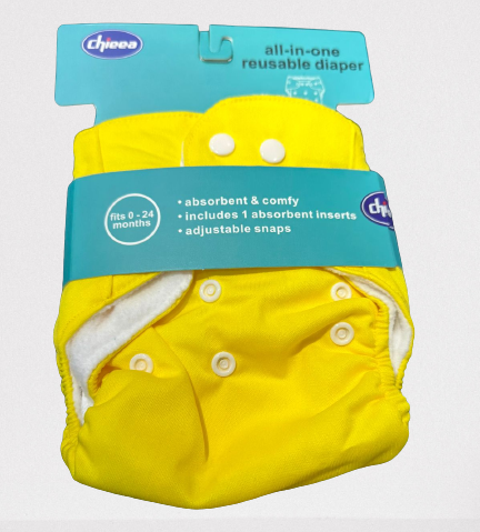 Baby Reusable Diapers Yellow ( 0 to 24 Months) – Items World