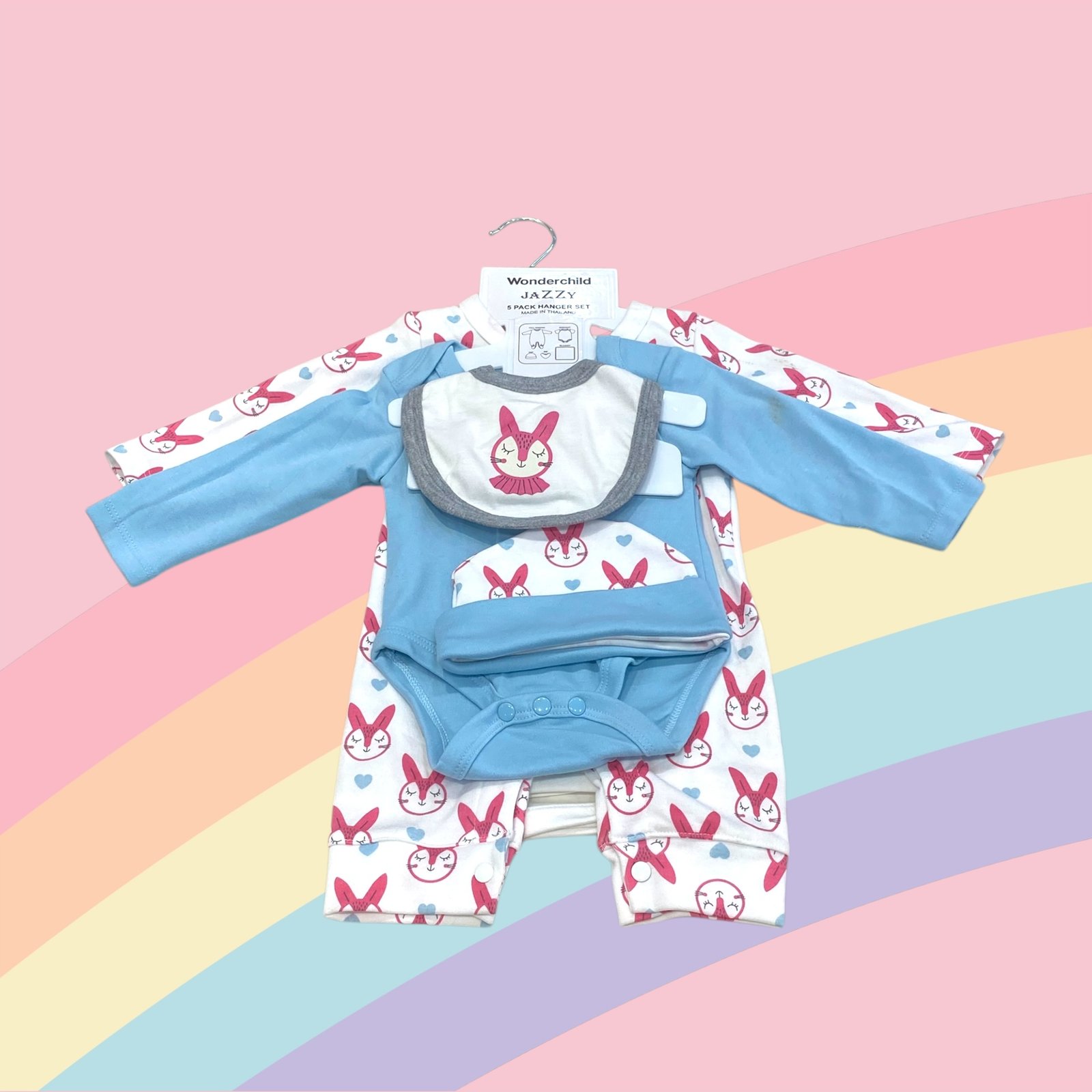 Wonderchild Jazzy 5 Pack Hanger Set 0-6M – Items World